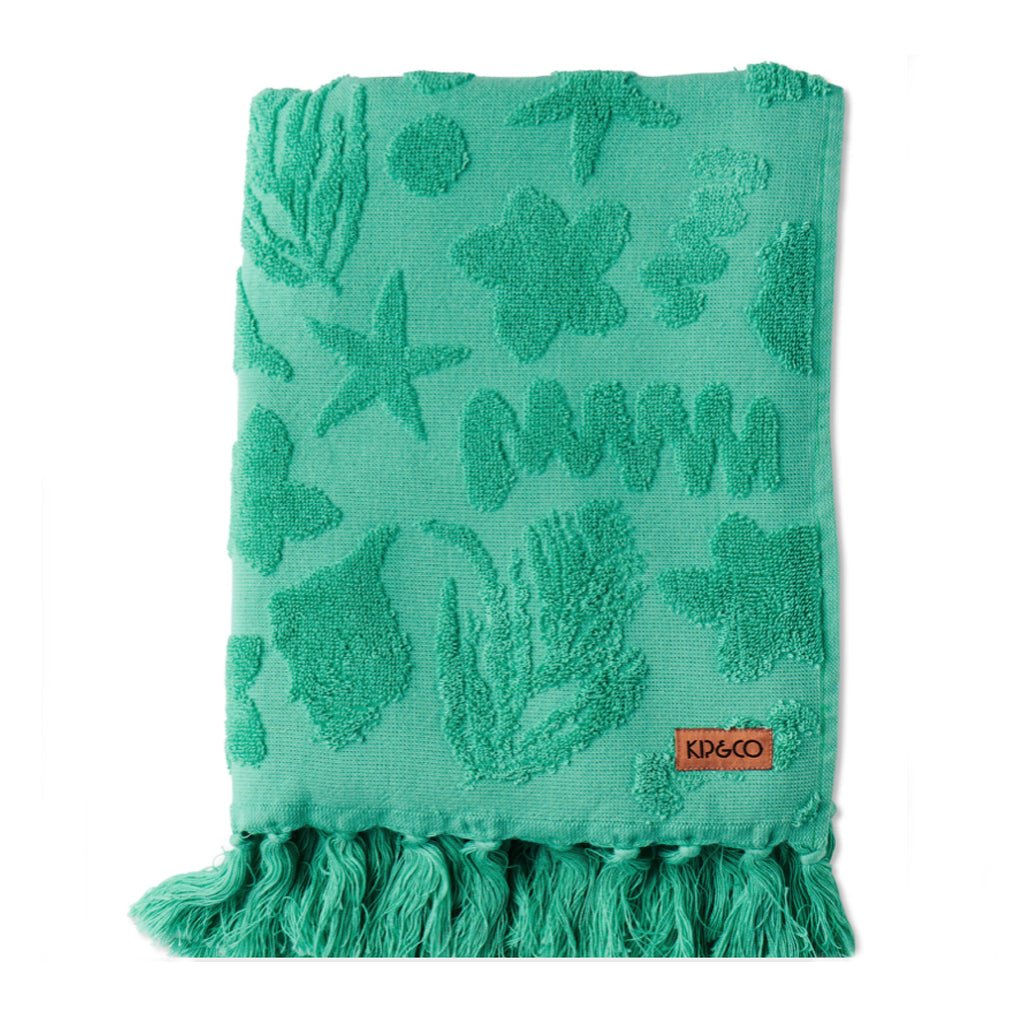 Jade Rock Pool Terry Bath Towel | Towels