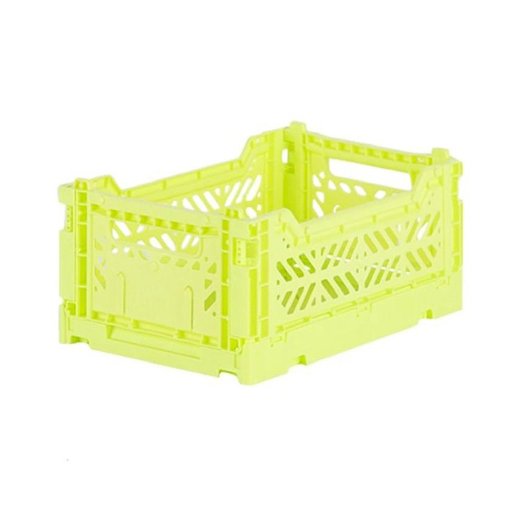 Acid Yellow Ay-Kasa Folding Crate | Home Storage