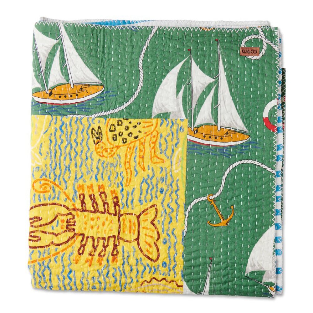 Cape Cod Kantha Throw | Blankets
