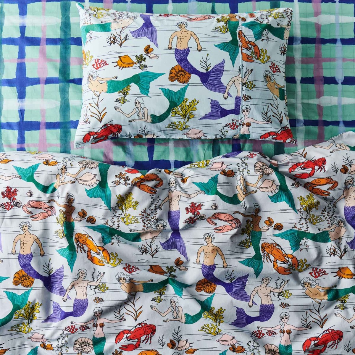 Inky Wink Organic Cotton Fitted Sheet | Kids Bedding