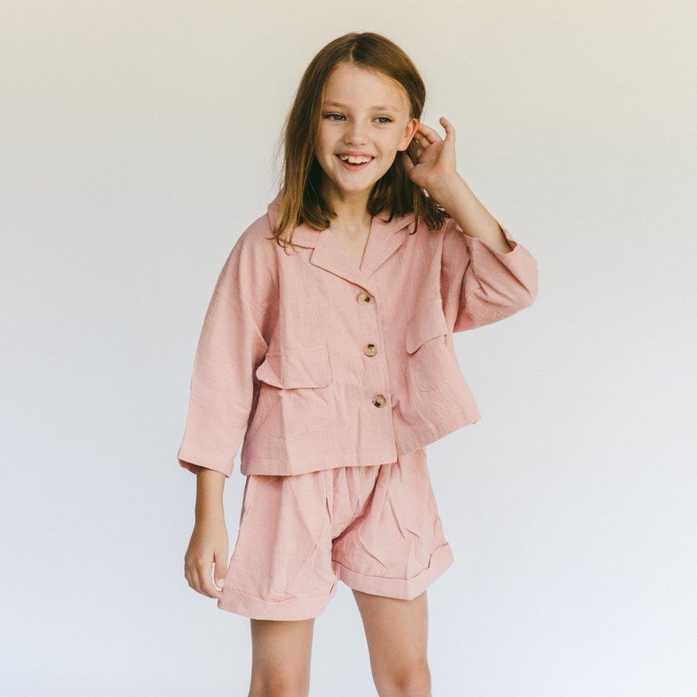 Kids Mini Lounge Set - Dusty Pink | Baby and Kids Clothing
